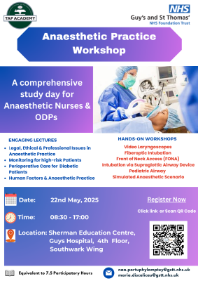 Anaesthesia update workshop day for ODPs and Anaesthetic Nurses | Nursing, Public Health ...